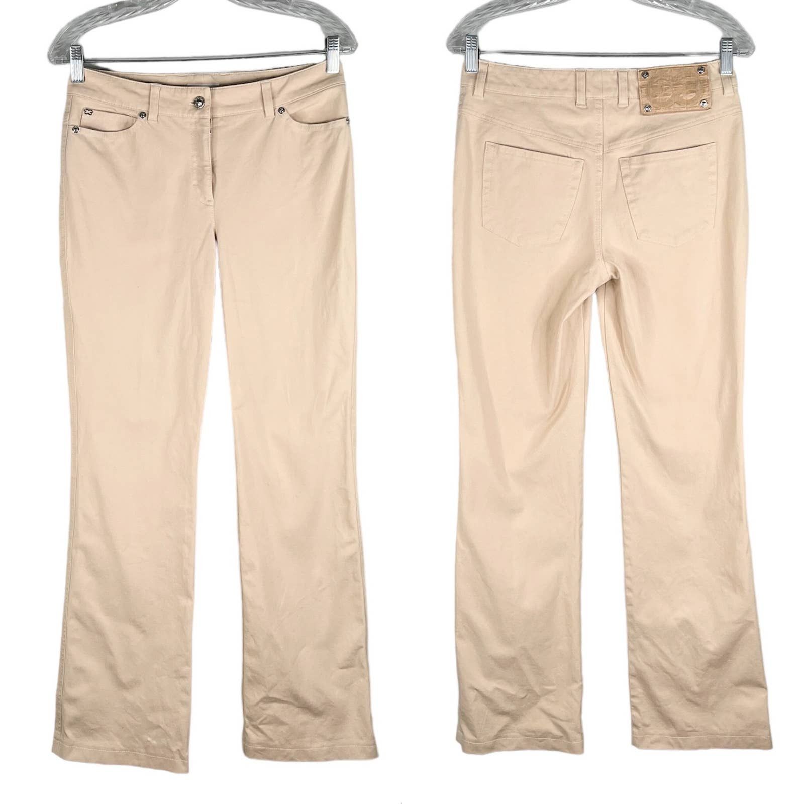 Escada Escada Pants Bootcut 36 Beige Tan Stretch | Grailed