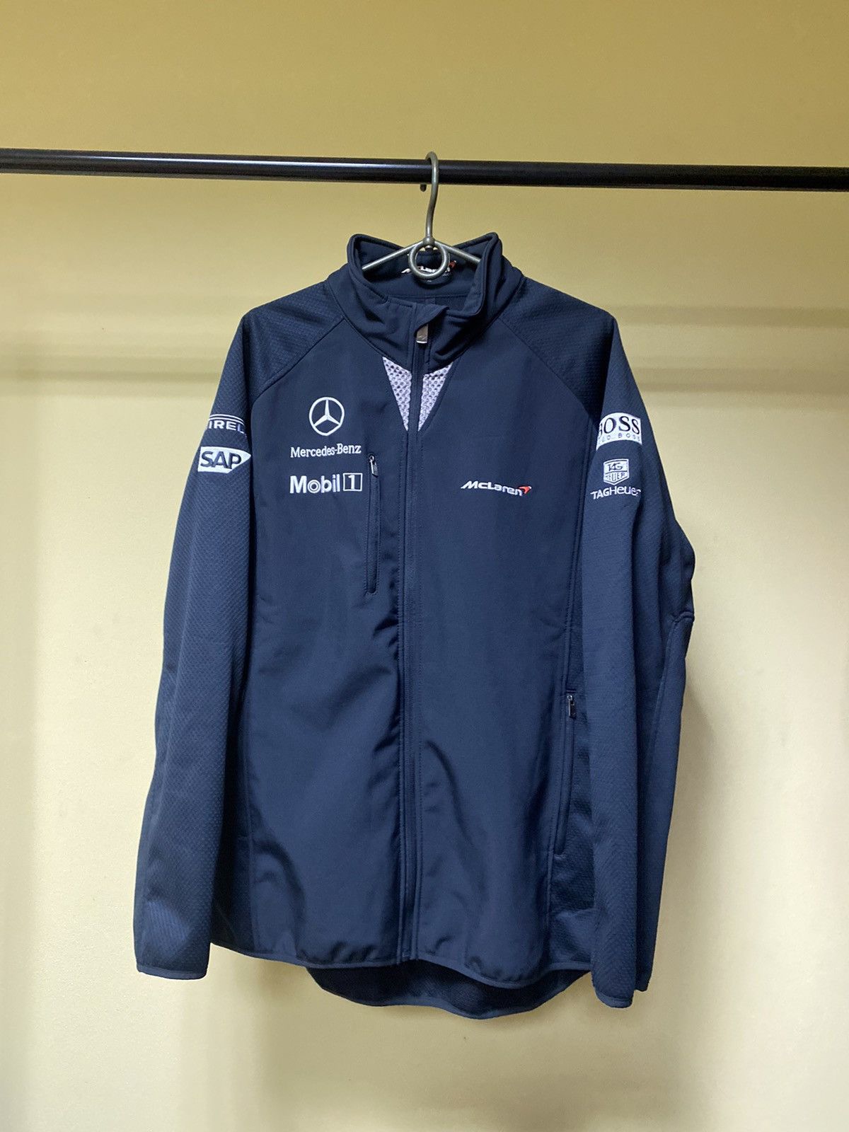Vintage Mercedes Benz McLaren racing soft shell jacket BOSS | Grailed