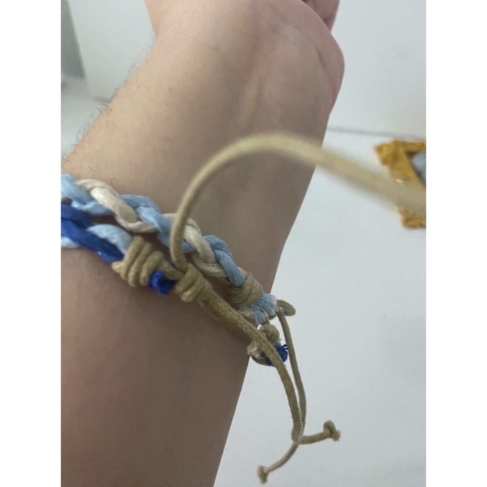 Generic Blue white and beige corded bracelets | Grailed
