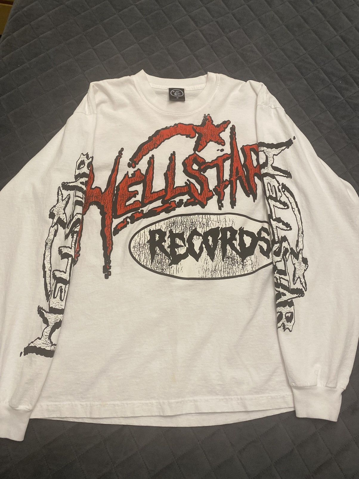 HELLSTAR Hellstar Records White Longsleeve T-Shirt | Grailed