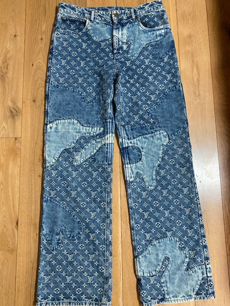 Louis Vuitton Louis Vuitton Patchwork Denim Jeans | Grailed