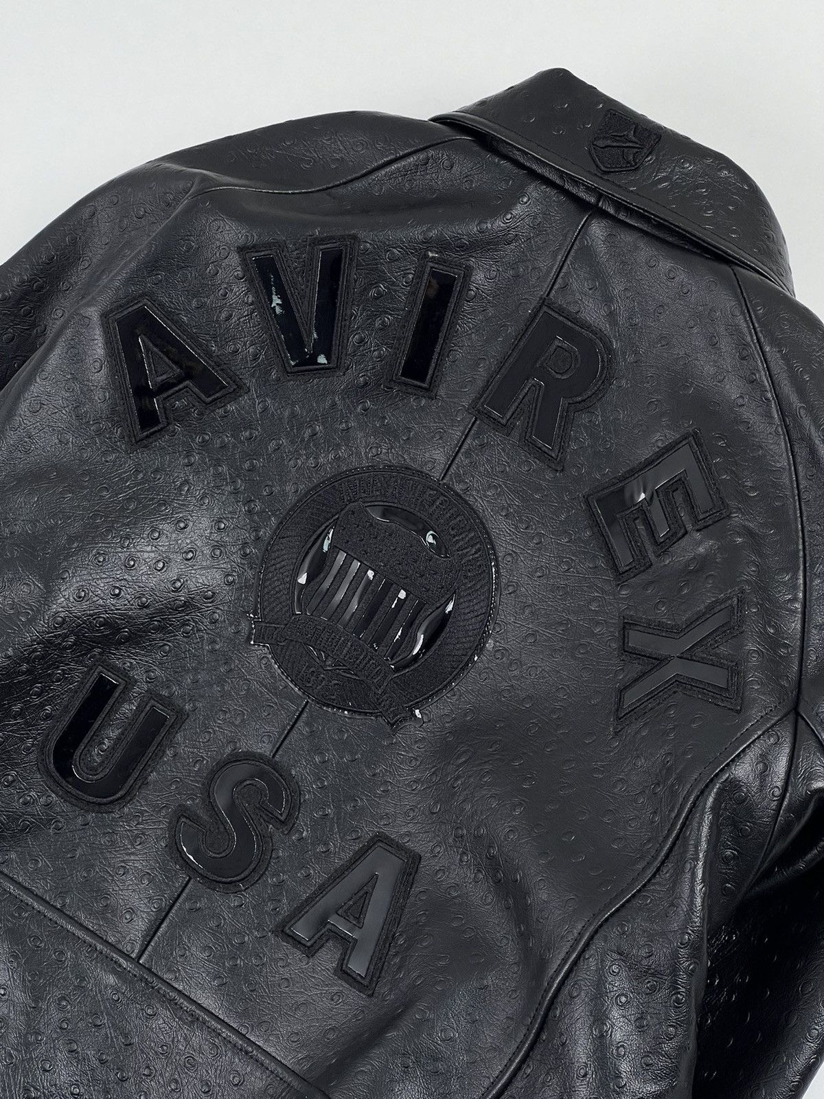 Avirex Brand New Limited Edition Ostrich Icon Leather Jacket Rare | Grailed