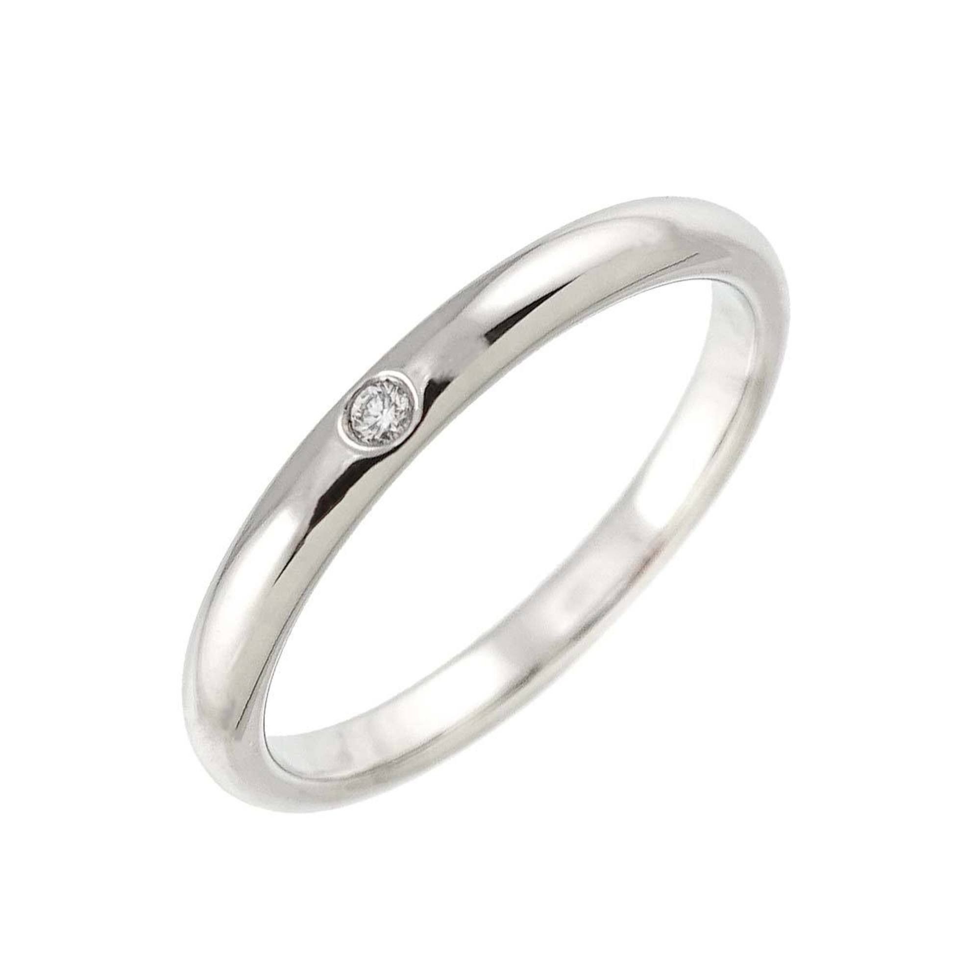 Tiffany & Co. Tiffany & Co. Stacking Band Ring Diamond 1P Pt Platinum ...