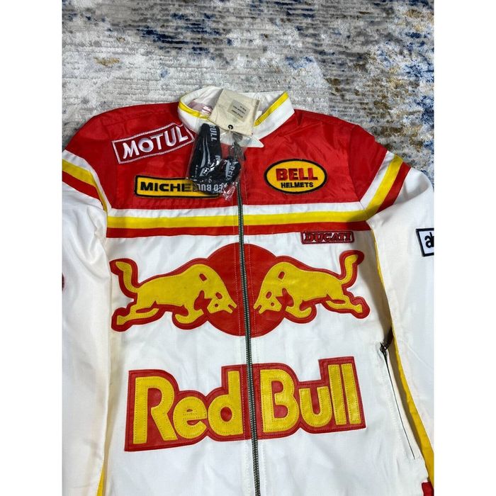 Red Bull VINTAGE RED BULL PARIS JACKET LEATHER CRAZY RARE FROM 90S ...