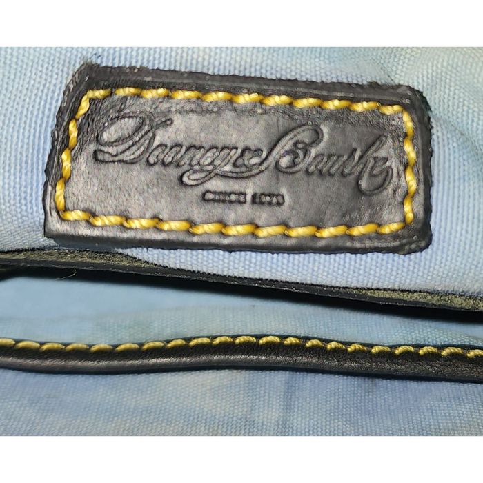 Dooney & Bourke Dooney & Bourke Black DB Multi Logo Letter Carrier ...