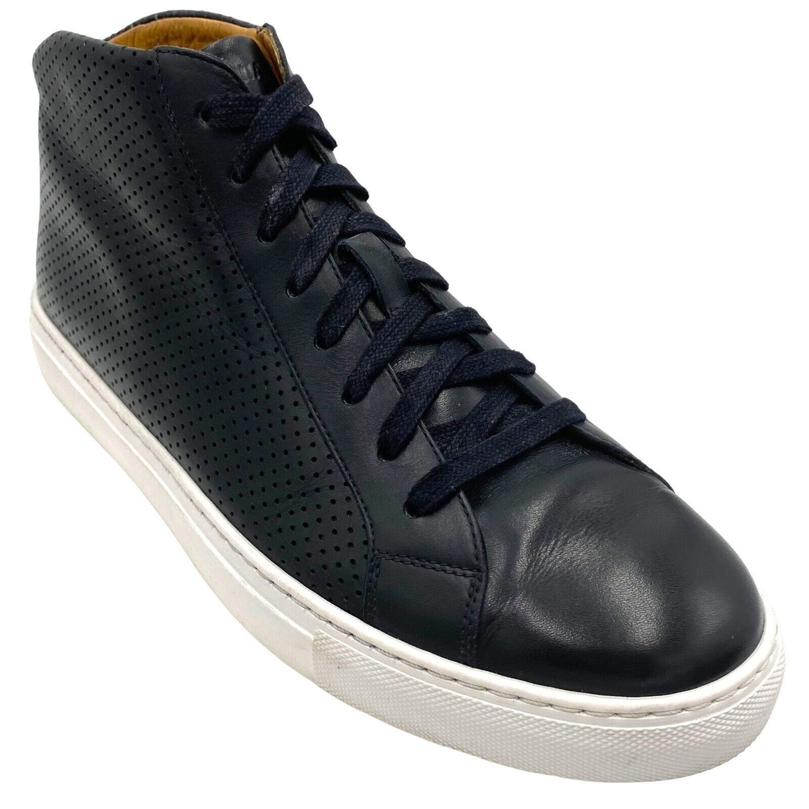 Magnanni Magnanni for Saks Fifth Avenue Men's 10 black leather design ...