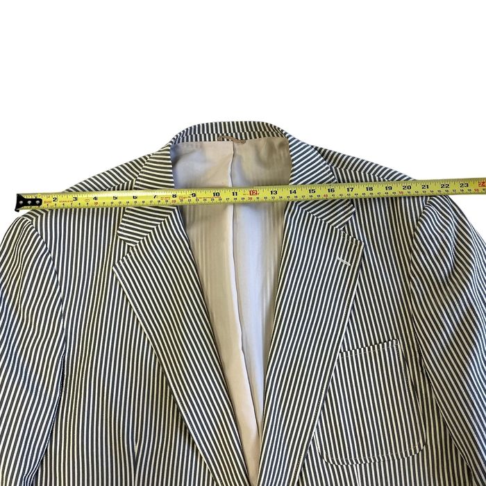 Norm Thompson 80's Norm Thompson STRIPE Sport Coat SEERSUCKER Jacket 50 ...