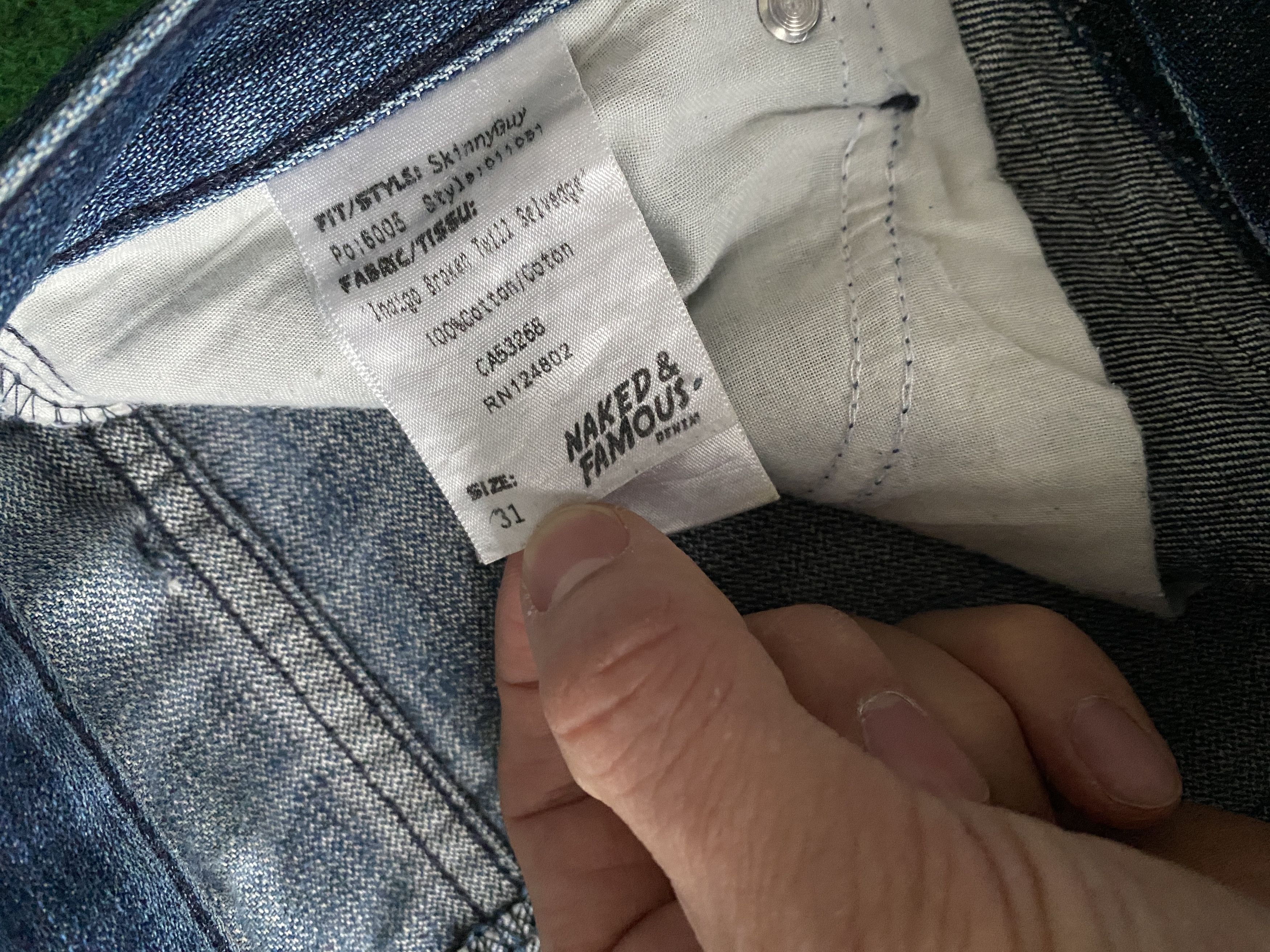 Naked & Famous Skinny Guy Broken Twill Selvedge | Grailed