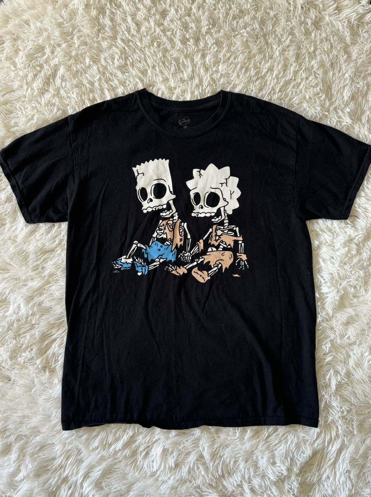 The Simpsons The Simpsons Skeleton Bart & Lisa T-Shirt | Grailed
