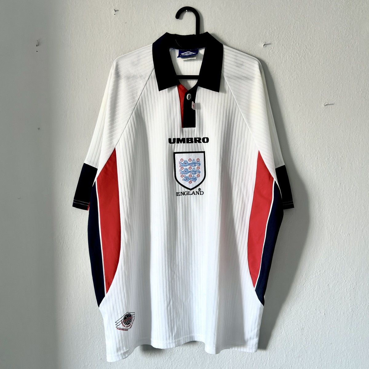 Vintage 1997 1999 England National Umbro Vintage Home Soccer Jersey ...