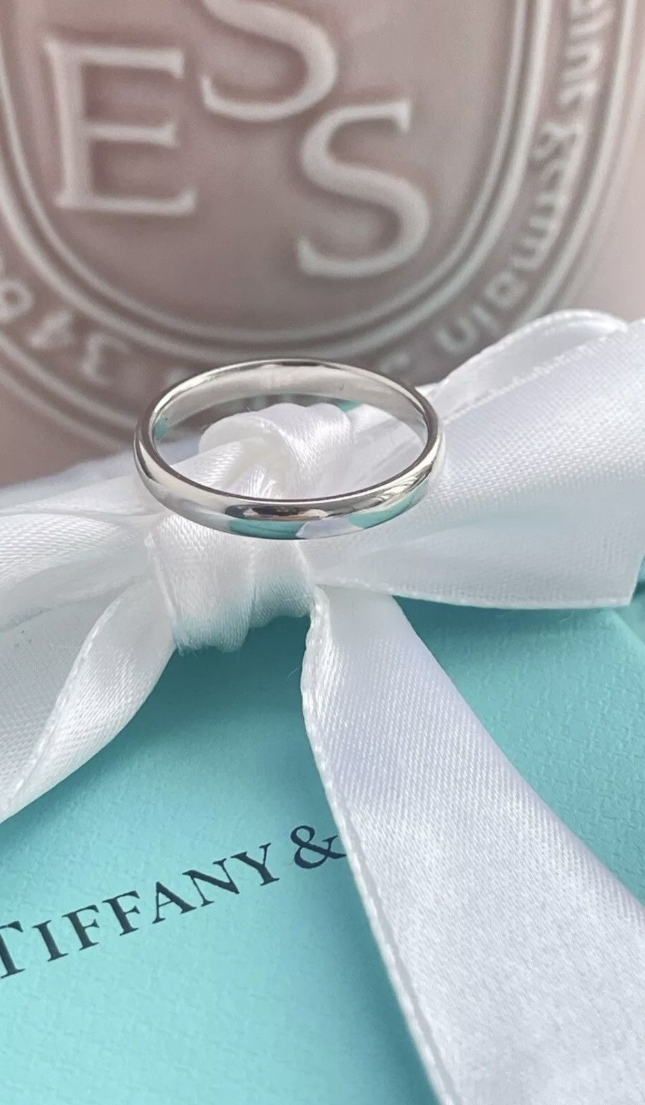 Tiffany & Co. Tiffany & Co. Tiffany Forever Wedding Band Ring Pl 3mm ...