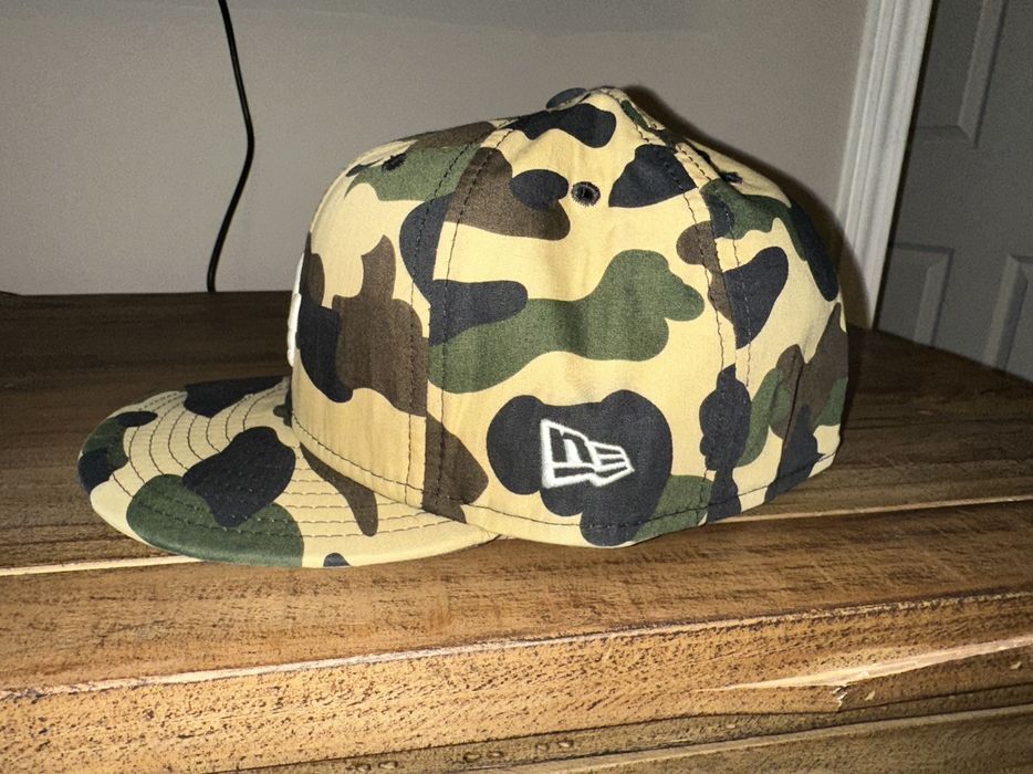 Bape A Bathing Ape New Era LA Dodgers Fitted Hat 7 1/2 | Grailed