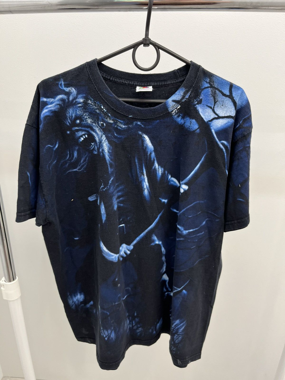 Vintage Vintage 2000s Iron Maiden All Over Print Benjamin Breeg Tee ...