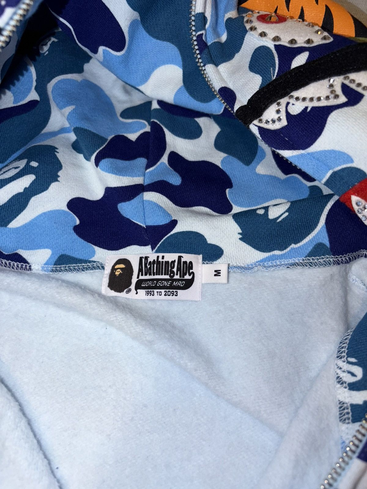 Bape Bape crystal stone abc camo blue | Grailed