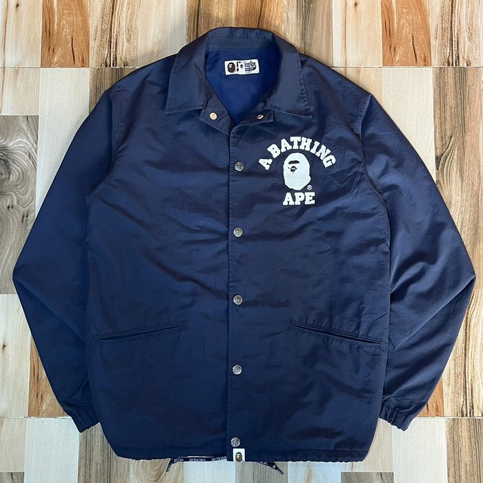 Bape College Coach Jacket | Grailed
