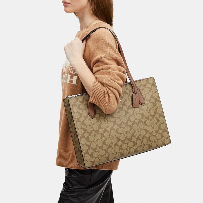 Coach Nina Tote In Signature Canvas | Grailed