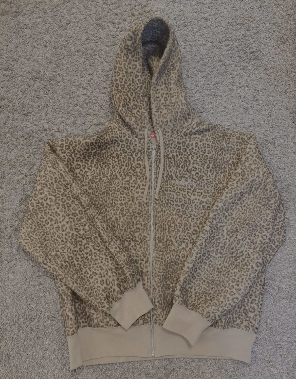 Supreme Supreme Cheetah Print Zip Up Hoodie Jacket | Grailed