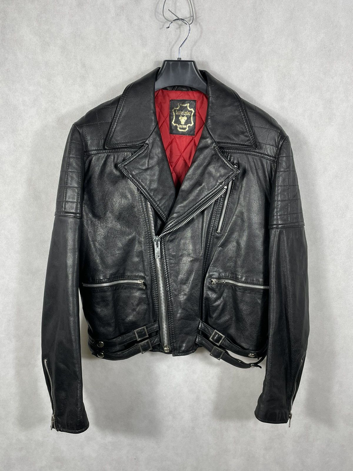 Avant Garde × Leather Jacket × Vintage Vintage Y2k 90s Leather ...