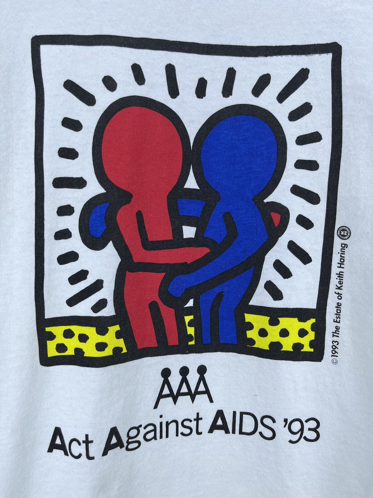 Keith Haring × Very Rare × Vintage MEGA RARE Keith Haring Act Against ...