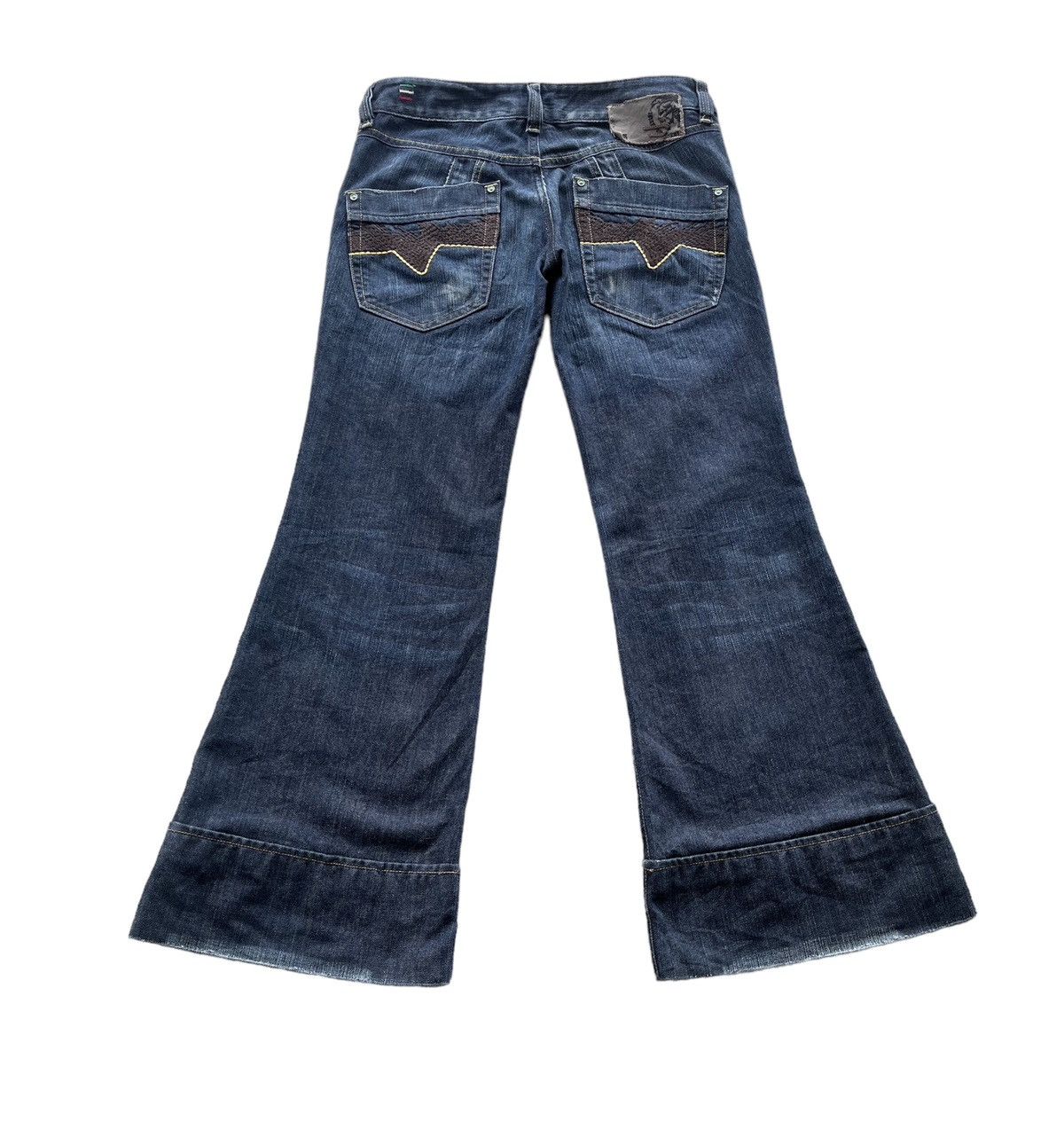 Diesel × Streetwear × Vintage Super flare jeans Diesel selvedge low ...