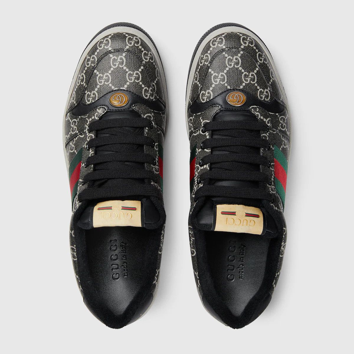 Gucci GUCCI SNEAKERS GG LEATHER MONOGRAM LOGO 763525 FACMI 8444 | Grailed