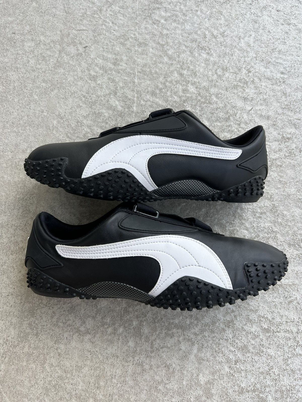 Vintage Puma Mostro Leather Black Shoes | Grailed
