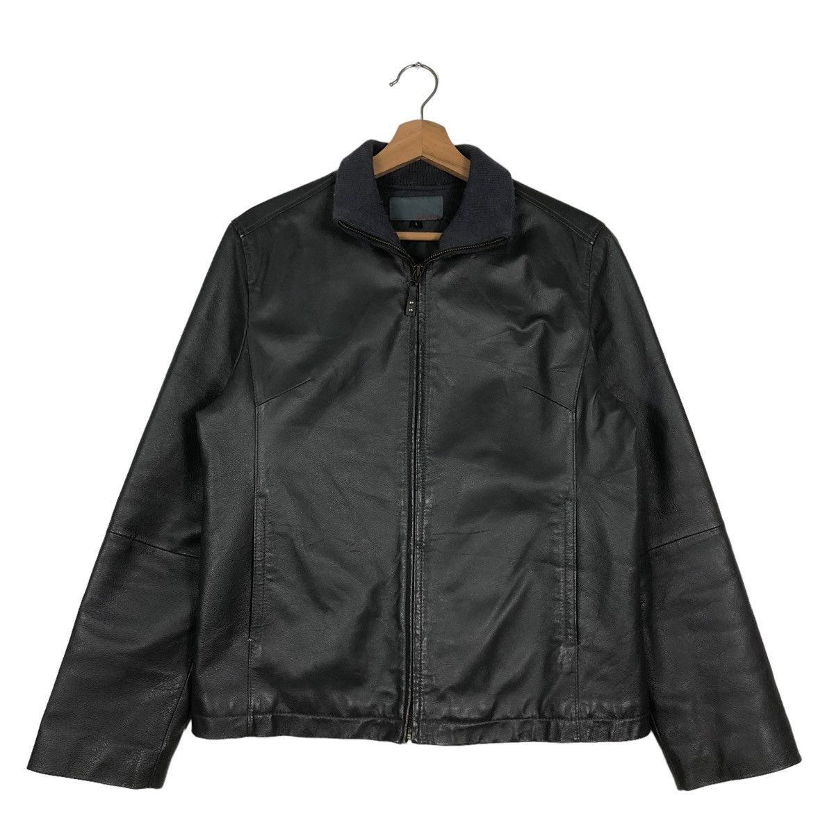 Japanese Brand × Leather Jacket 🔥90’s Vintage Soft Leather Biker Jacket ...