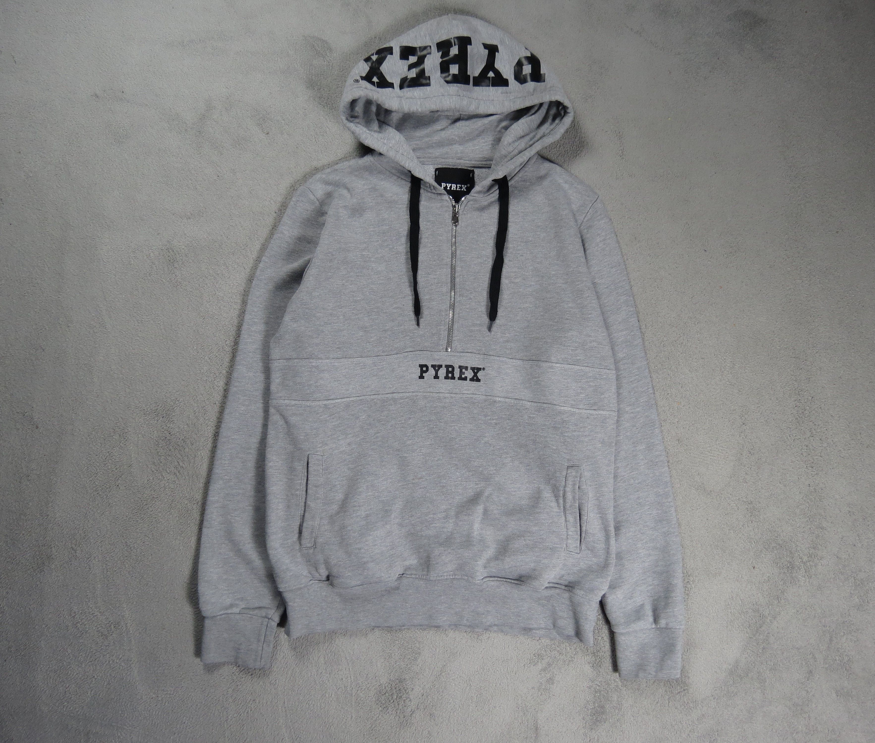 Pyrex Vision Pyrex gray hood logo anorak hoodie sweatshirt | Grailed