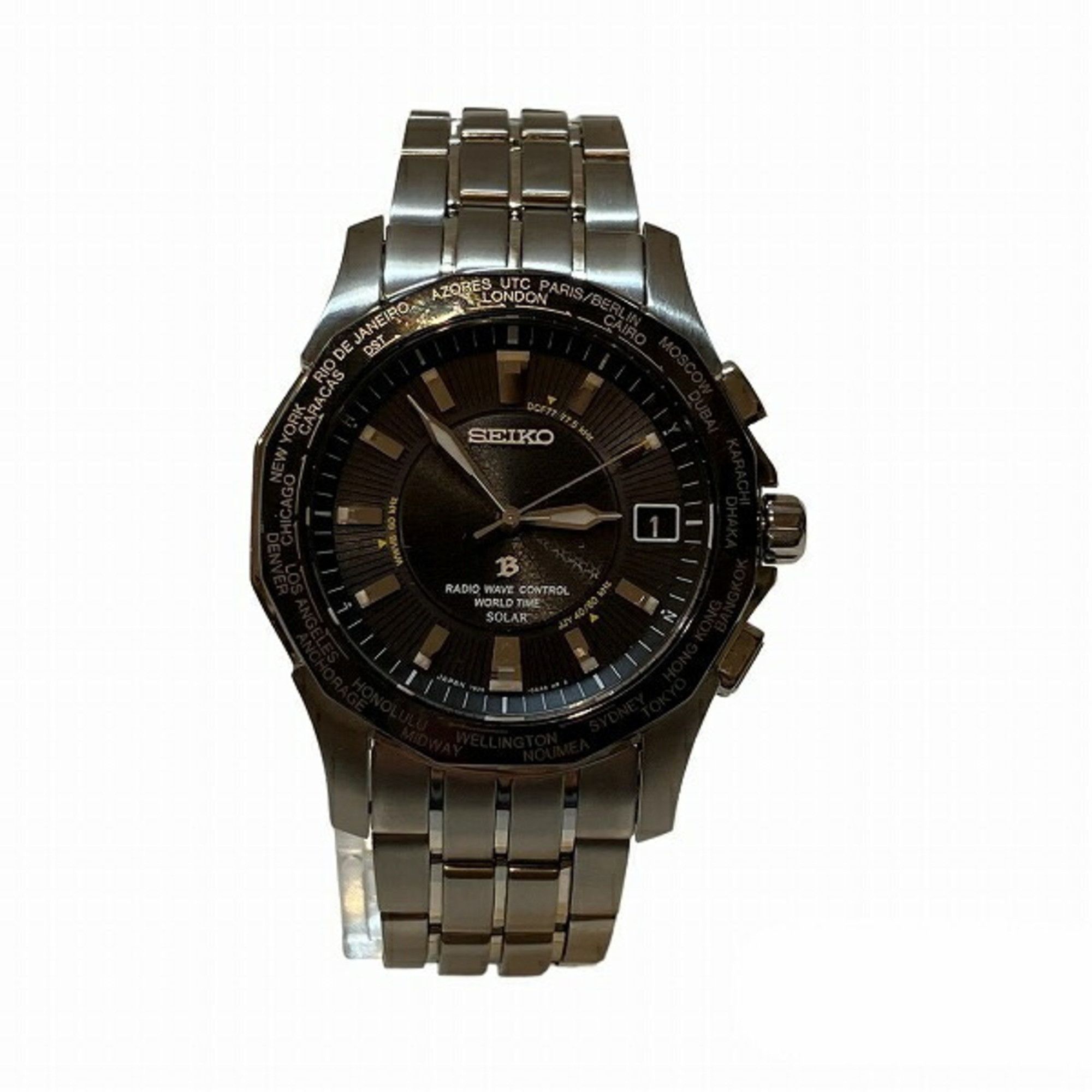 Seiko Seiko Brightz World Time 7B25-0AA0 Radio Solar Watch Men's | Grailed