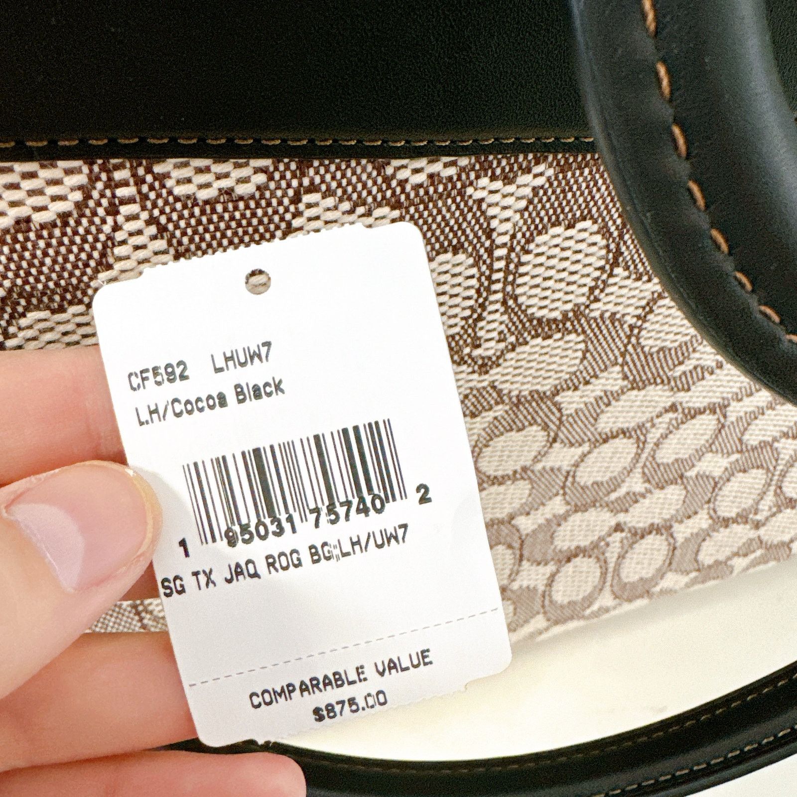 Coach Coach CF592 Large Rogue With Signature Texetile Cocoa Black | Grailed