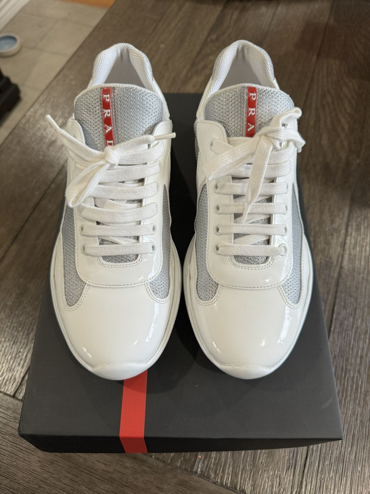 Prada Prada America’s Cup Sneakers White | Grailed