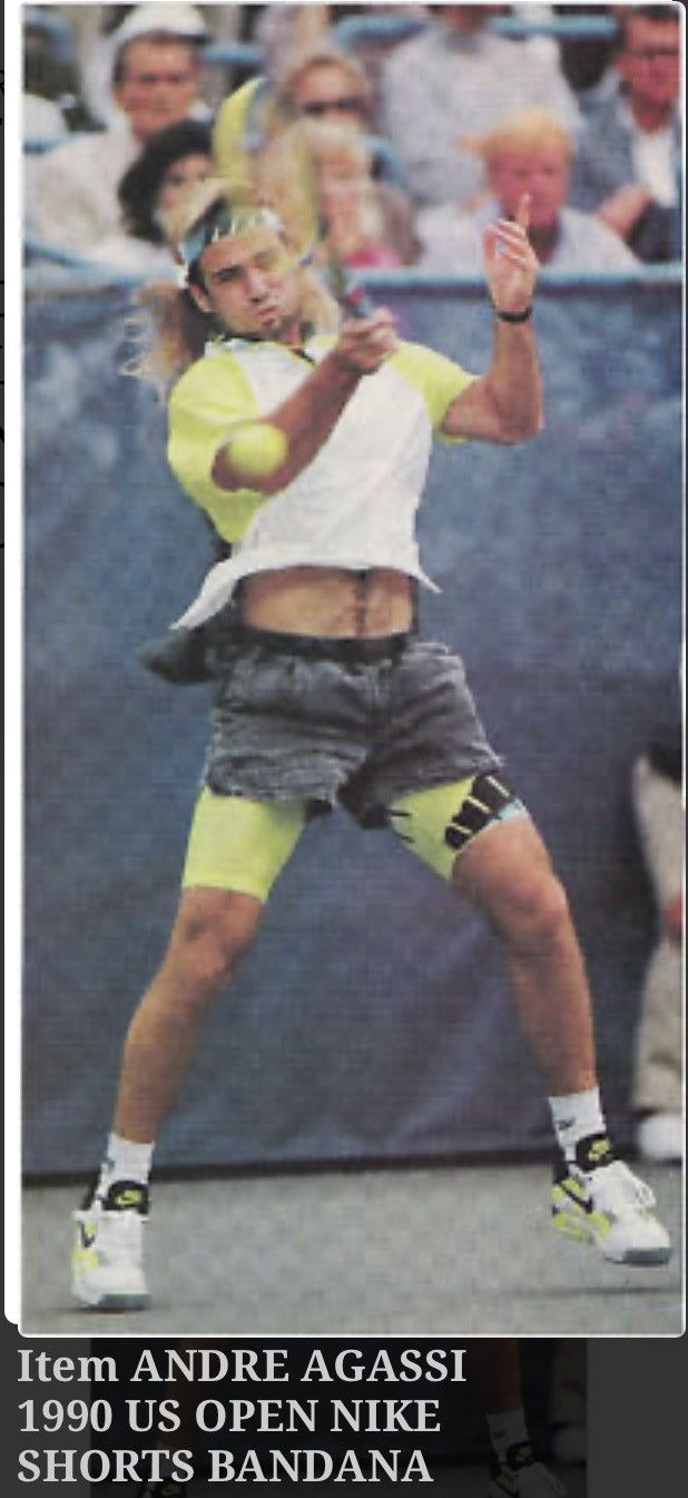 Nike ANDRE AGASSI Nike vintage 1990s challenge court bandana hat | Grailed