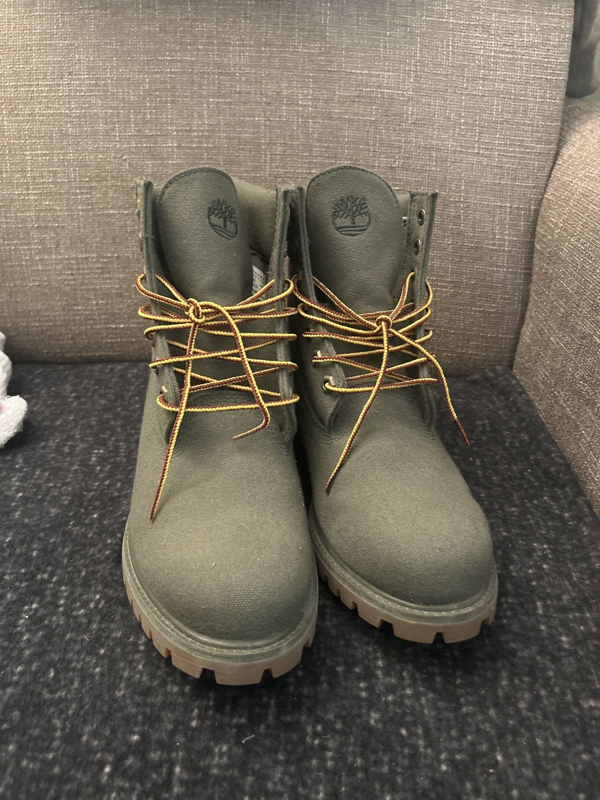 Timberland Army green Timberland double sole Boots | Grailed