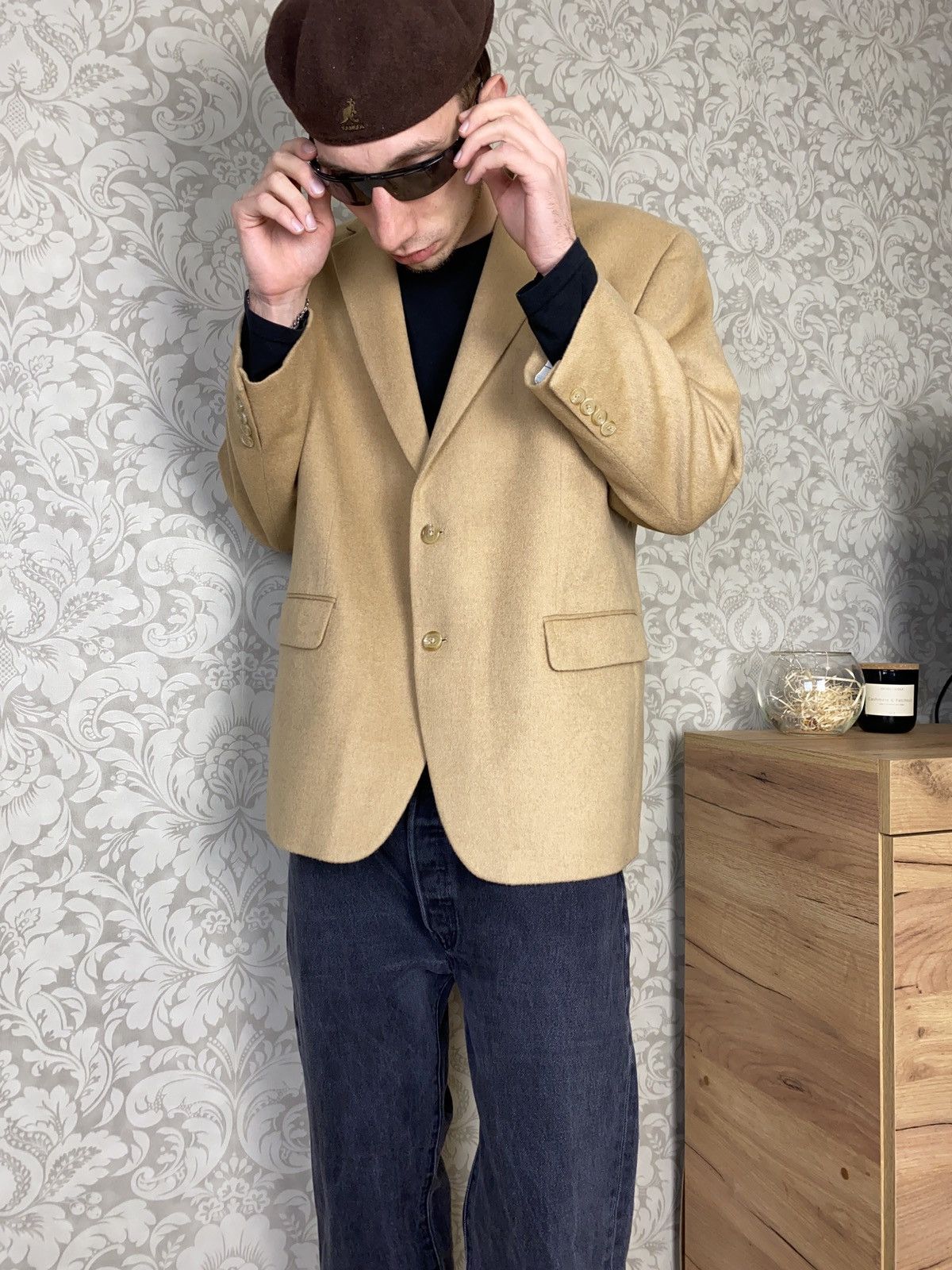 Polo Ralph Lauren Vintage Polo Ralph Lauren Camel Hair Balzer jacket ...