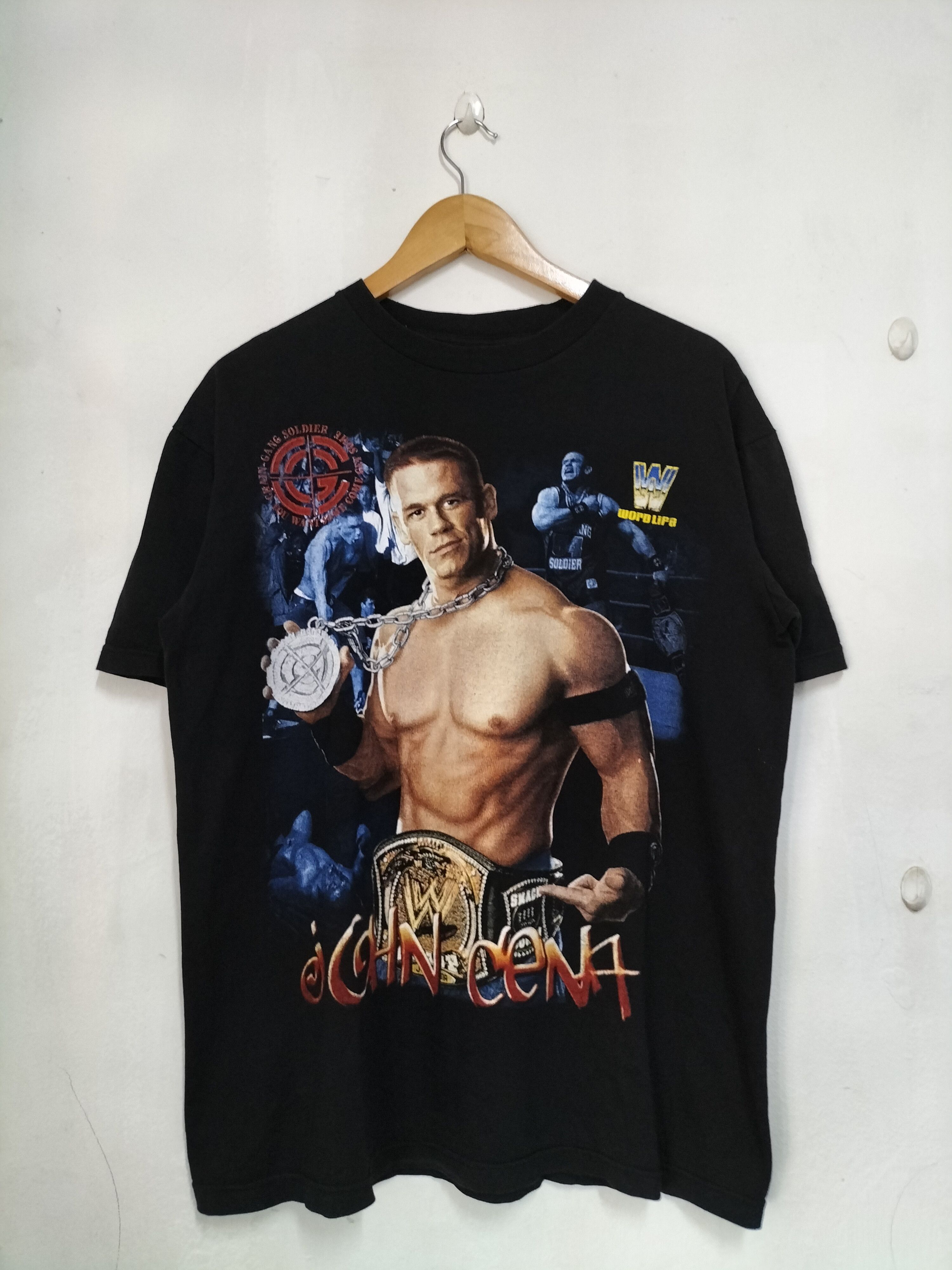 Wcw/Nwo × Wwe × Wwf Vintage WWE John Cena crazy bootleg Y2K | Grailed
