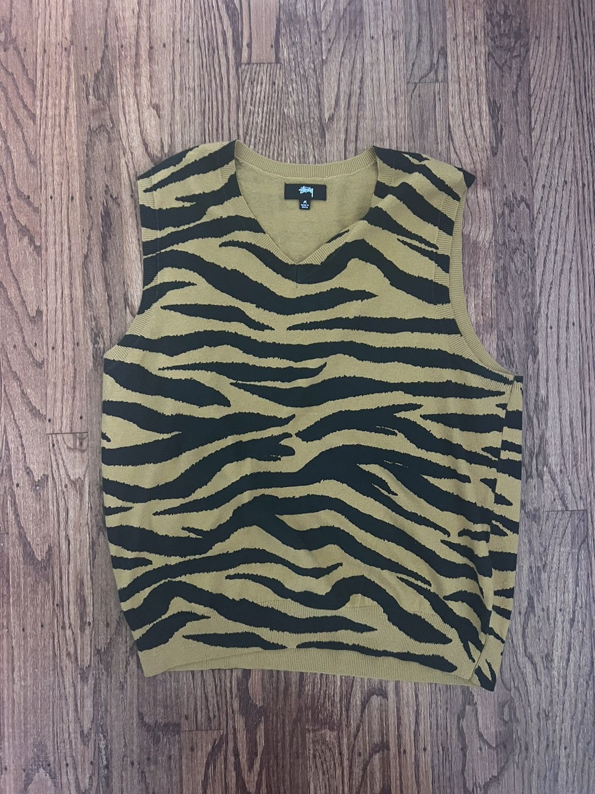 Stussy Stussy Tiger Stripe Knit Vest | Grailed