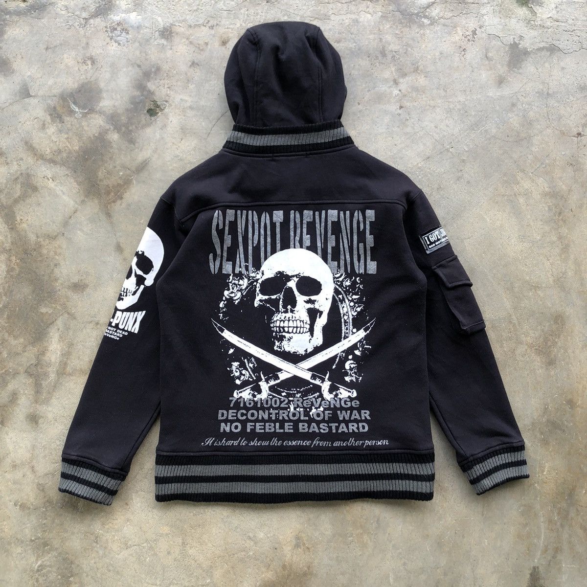 Vintage Vintage SEX POT REVENGE punk anarchy varsity jacket | Grailed