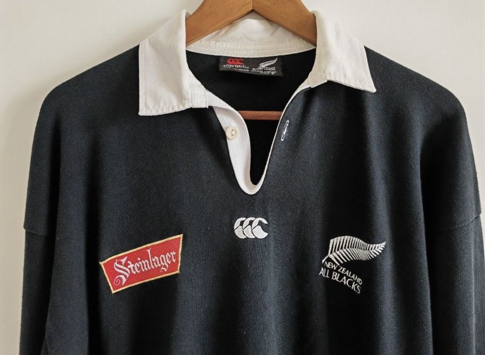 Vintage Vintage All Blacks Rugby Shirt Jersey Canterbury Steinlager ...