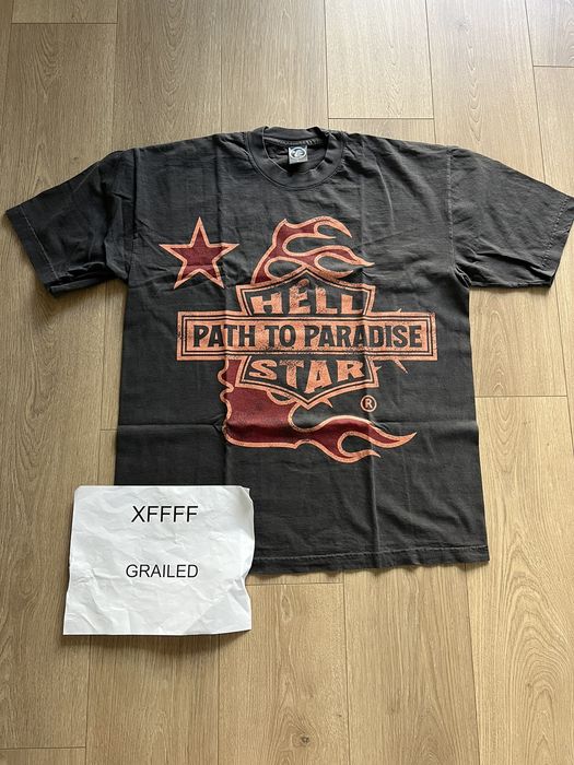 Streetwear *NEW* HELLSTAR BIKER TOUR TEE BLACK MEDIUM | Grailed