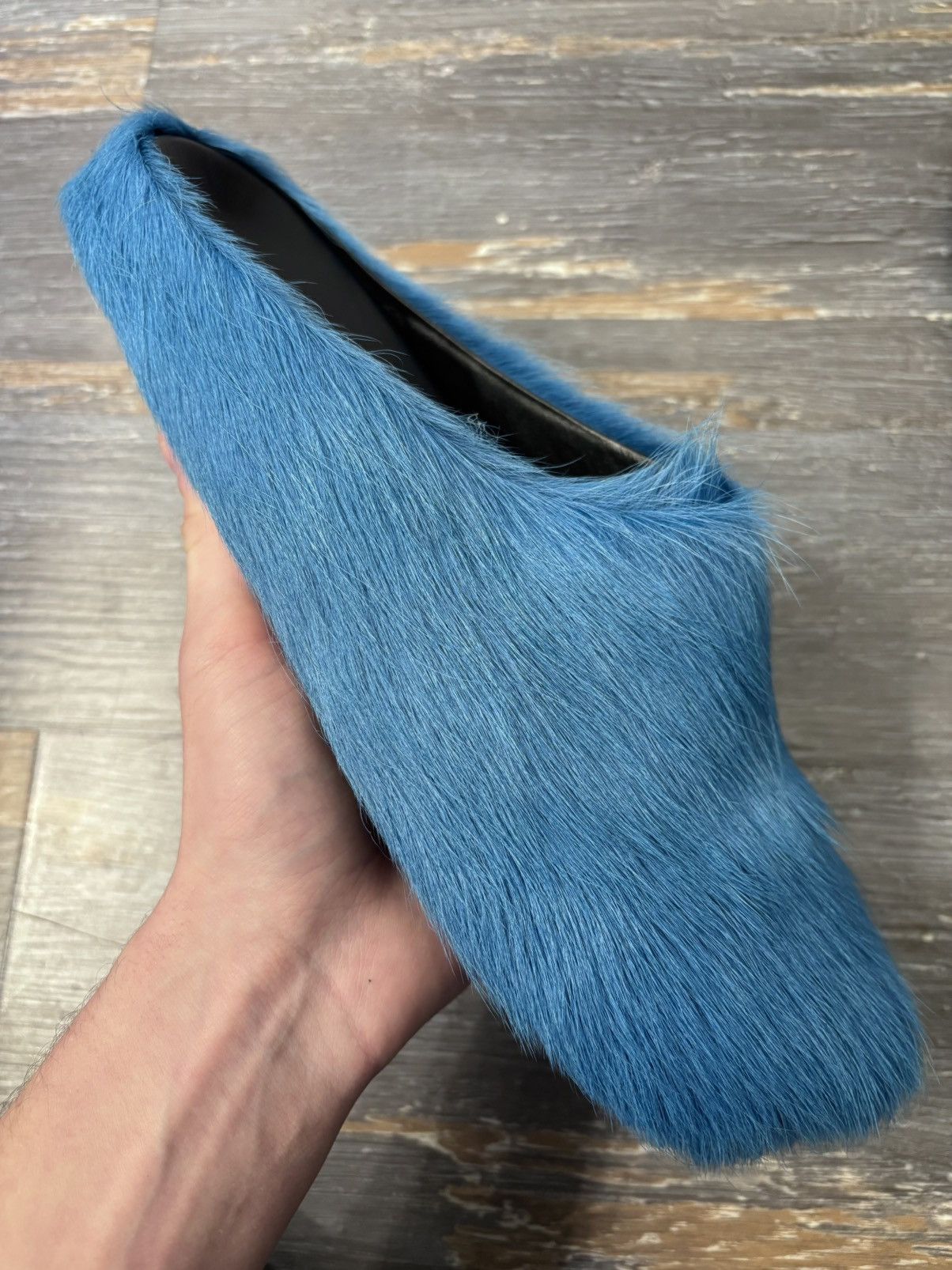 Marni Marni Fussbett Slippers Blue Fur Size 12 | Grailed