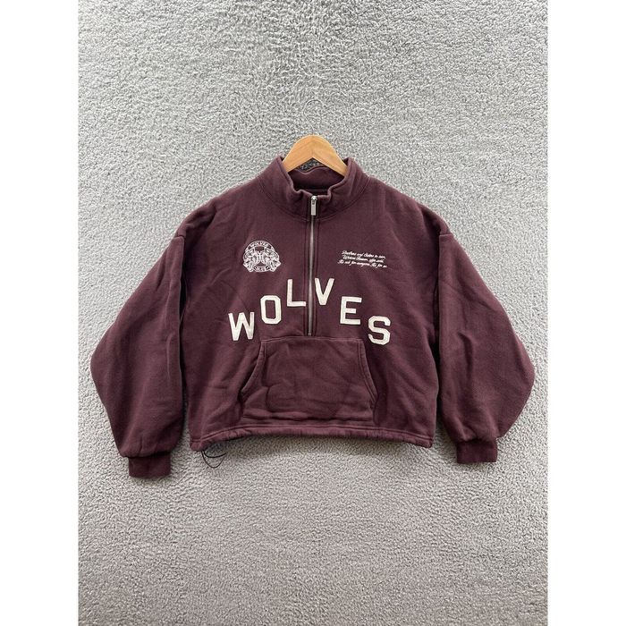 Darc Sport Darc Sport Wolves She Cropped Brown Women's Sweatshirt /500 ...