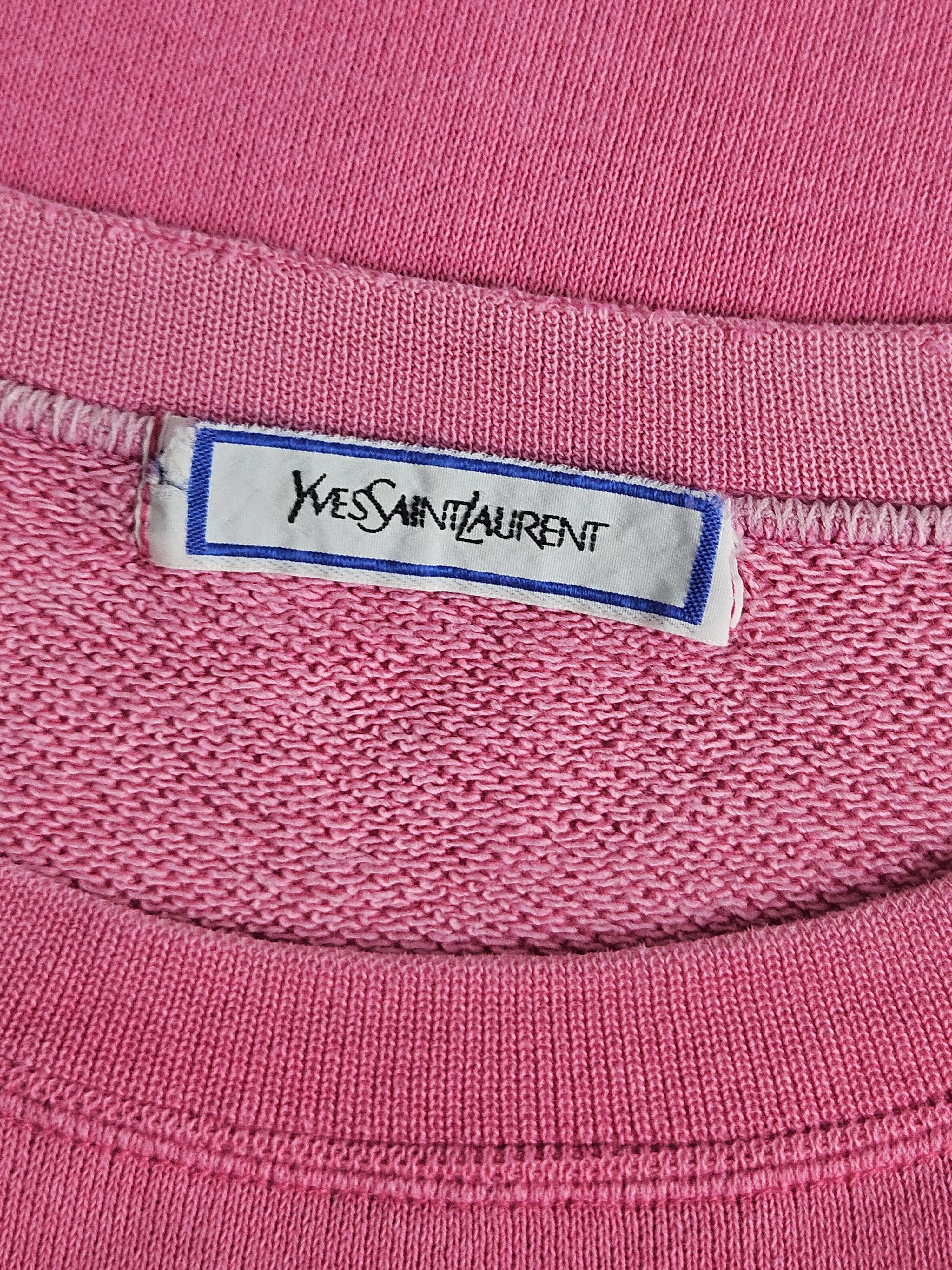 Yves Saint Laurent Vintage Yves Saint Laurent Ysl embroidery Sweatshirt ...