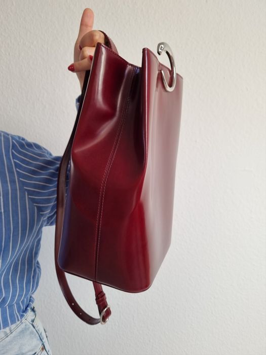 Cartier CARTIER 1990 Panthere Patent Leather Backpack Burgundy | Grailed