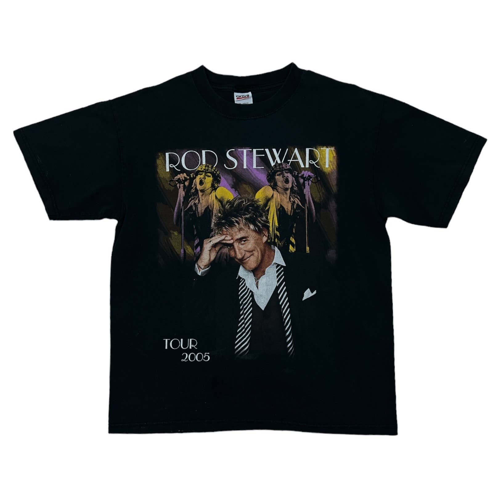 Anvil Vintage 2005 Rod Stewart Tour Tee | Grailed