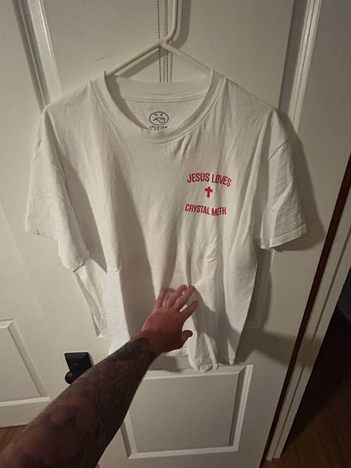 G59 Records × Other Jesus loves crystal meth | Grailed