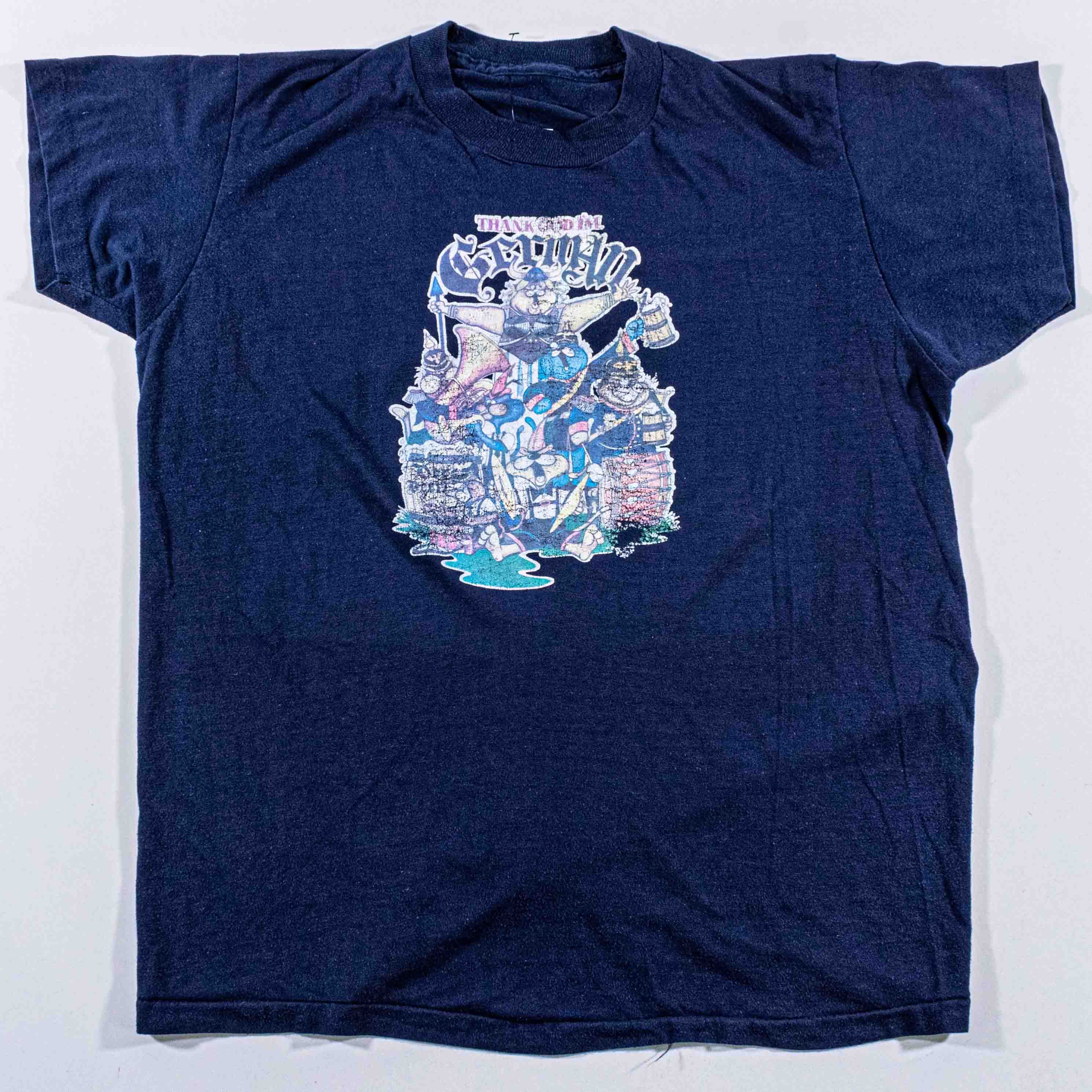 Vintage VTG 80s Thank God I’m German Drinking Cats T-Shirt Beer | Grailed