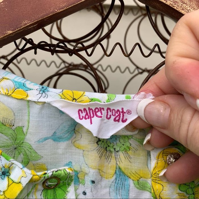 Vintage Vintage Caper Coat green floral sleep dress | Grailed