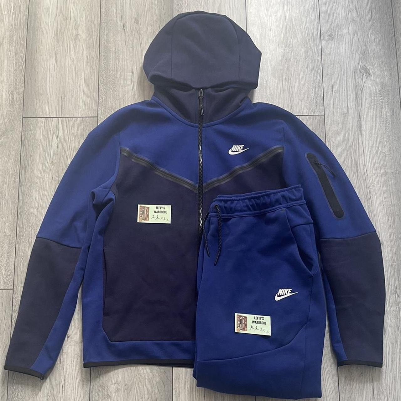 Nike Nike Tech Fleece Blackened Blue Tracksuit Set (3rd Gen) | Grailed
