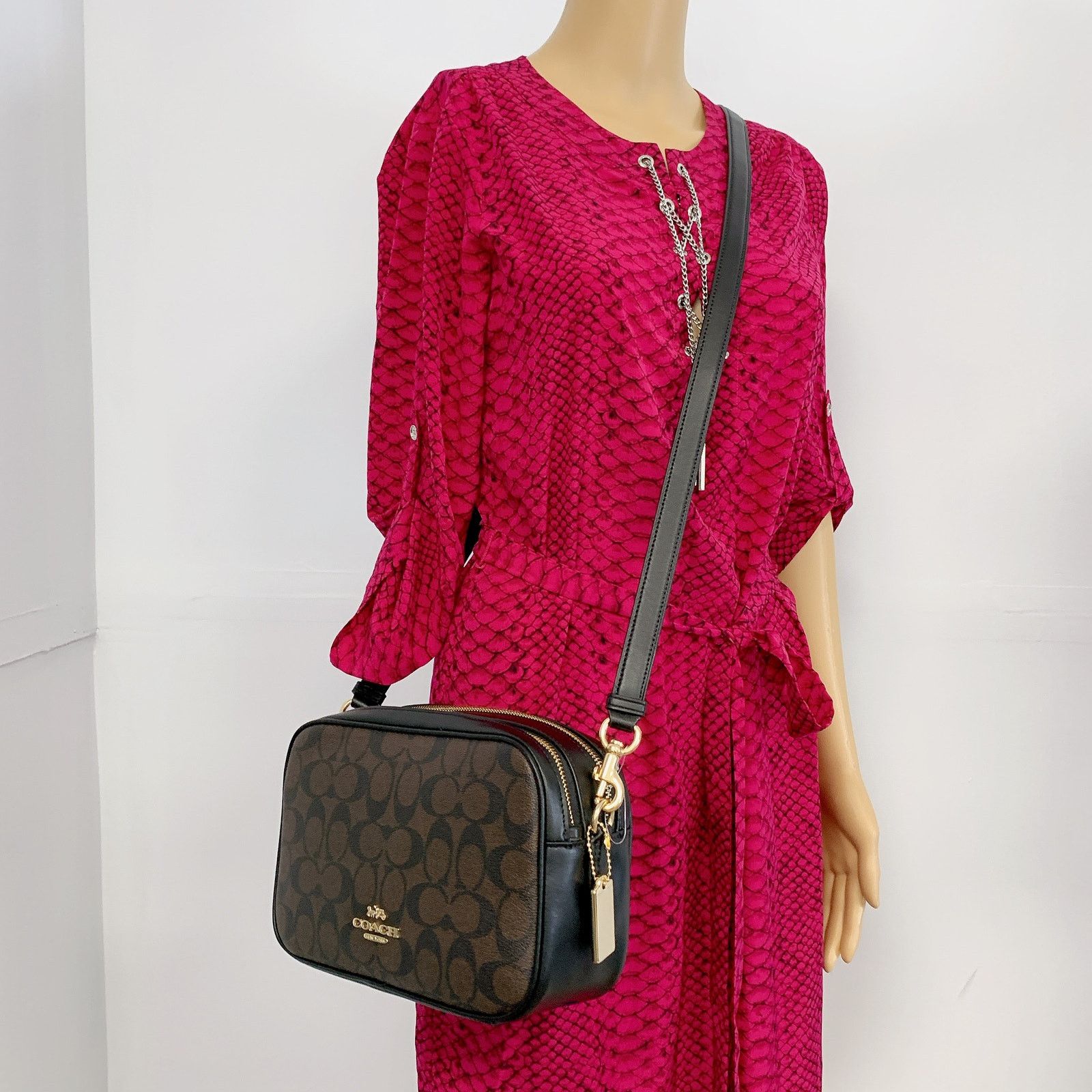 Coach COACH F68168 JES CROSSBODY IN SIGNATURE CANVAS BROWN/BLACK | Grailed