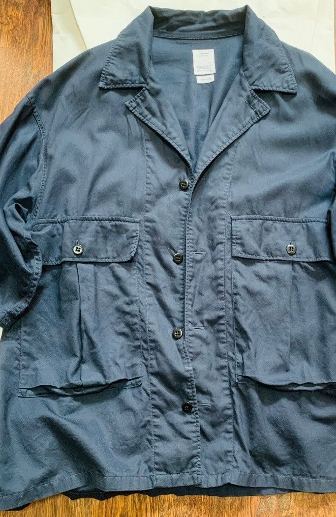 Visvim Visvim Blue Dyed Military Style Shirt | Grailed